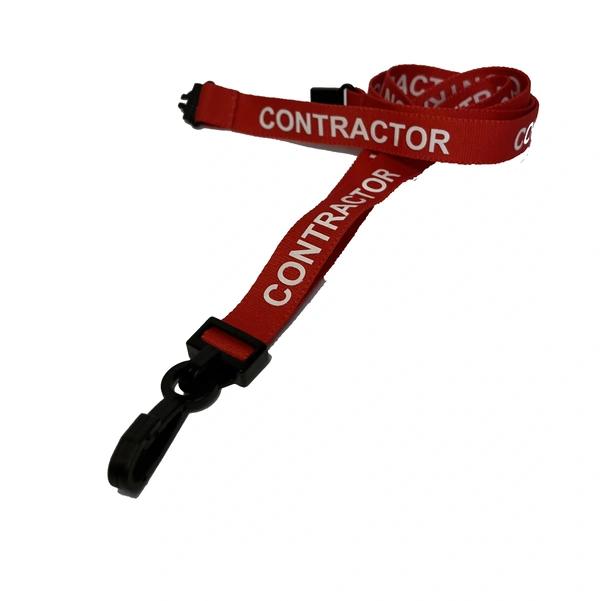 Red Contractor Lanyards | Specialist Print